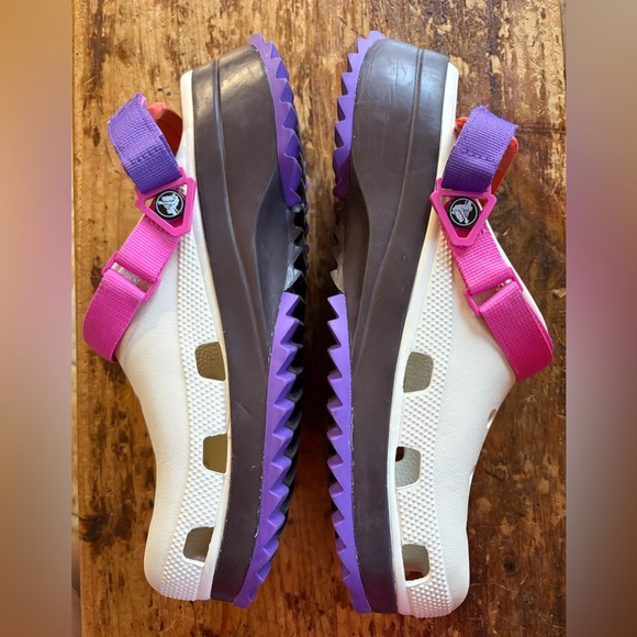 CROCS | Shoes | Crocs Hiker Clog Stucco Purple Pink Orange Mens Size 3 ...
